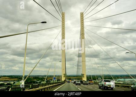 The Queen Elizabeth II bridge Known as the Dartford bridge across the ...