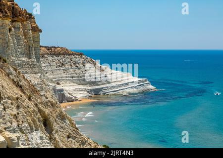 Scala dei Turchi - Turkish Steps Beach on the mediterranean coast of ...