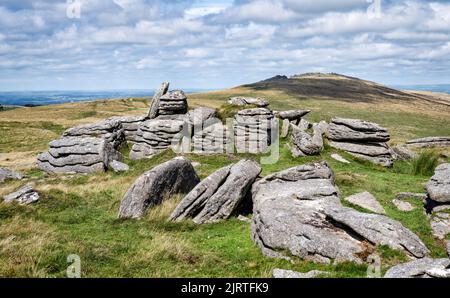 Oke Tor, Dartmoor National Park, Belstone, West Devon, England, UK ...