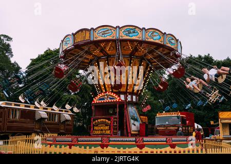 Carters Vintage funfair at Bath Victoria Park (Aug22 Stock Photo - Alamy