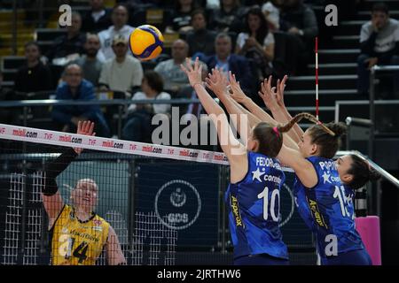 ISTANBUL, TURKEY - MAY 03, 2022: Eda Erdem Dundar and Naz Aydemir Akyol ...