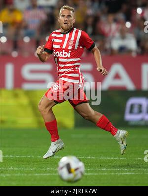Samu Saiz of Girona FC during the La Liga match between Girona FC and ...
