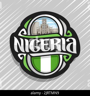 Lagos City (Federal Republic of Nigeria, Lagos State) map vector ...