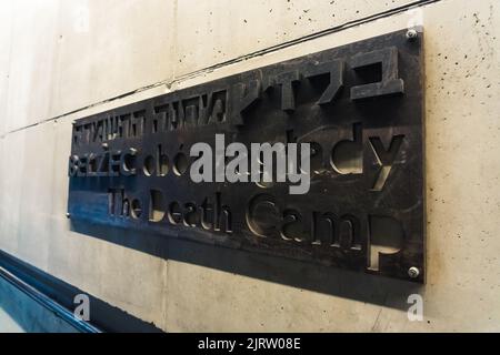 Belzec Death Camp. Former nazi death camp ruins in the middle of green ...