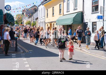 Moretonhampstead summer carnival Dartmoor Devon England UK traditional ...