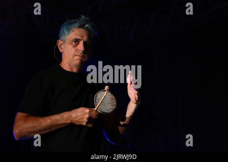 Mauro Refosco during the concert of Mannarino, Tour Estivo 2022, 25th ...