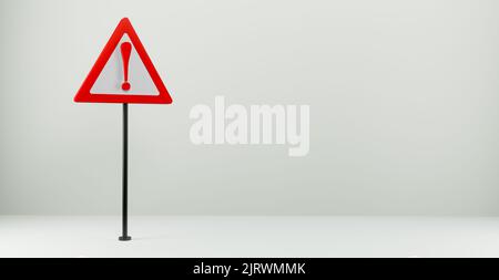Other danger road sign on a white background. Vector illustration Stock ...
