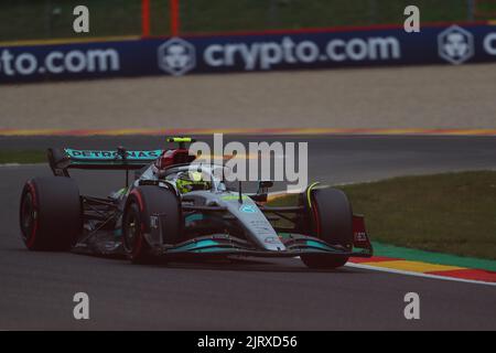 Lewis Hamilton (GBR) Mercedes W13 E Performance during FORMULA 1 ...