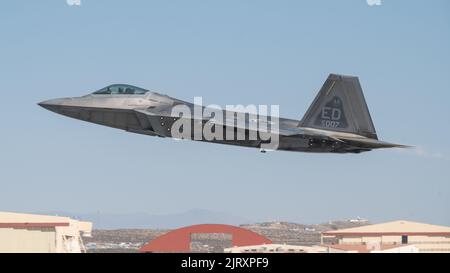An F-22 Raptor from the 411th Flight Test Squadron, 412th Test Wing ...
