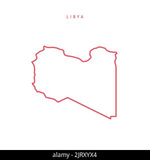 Libya country detailed editable map with regions cities and towns ...