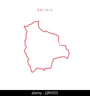 Bolivia map. Blank vector map of the Country. Borders of Bolivia for your infographic. Vector ...
