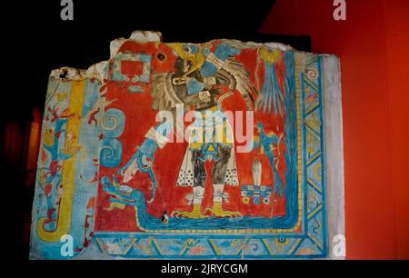 Olmeca-Xicalanca - Cacaxtla bird man mural, National Museum of ...