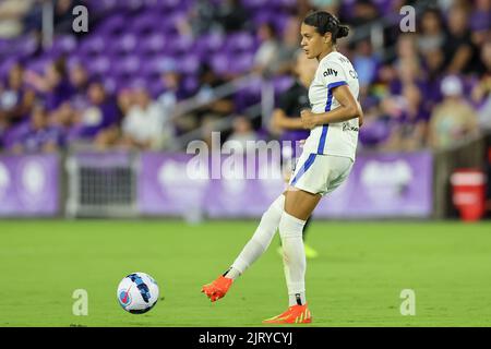 Orlando, USA. 26th Aug, 2022. August 26, 2022: Orlando Pride midfielder ...