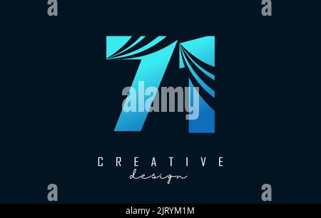 Modern and elegant 71 logo design Stock Vector Image & Art - Alamy