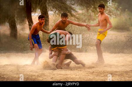 Kabaddi contact team sport, Punjab, Pakistan Stock Photo - Alamy