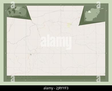Badghis, province of Afghanistan. Open Street Map. Locations and names ...
