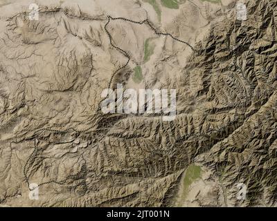 Baghlan, province of Afghanistan. Low resolution satellite map ...
