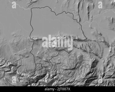 Balkh, province of Afghanistan. Elevation map colored in wiki style ...
