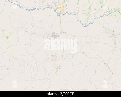 Balkh, province of Afghanistan. Open Street Map. Locations of major ...