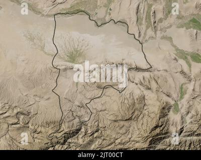 Balkh, province of Afghanistan. Low resolution satellite map. Locations ...
