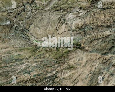 Bamyan, province of Afghanistan. High resolution satellite map. Corner ...