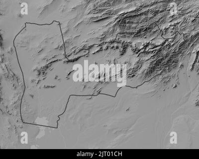 Farah, province of Afghanistan. Bilevel elevation map with lakes and ...