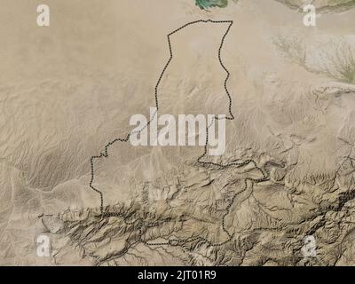 Faryab, province of Afghanistan. Low resolution satellite map ...
