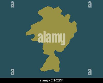Ghazni, province of Afghanistan. Solid color shape. Locations and names ...