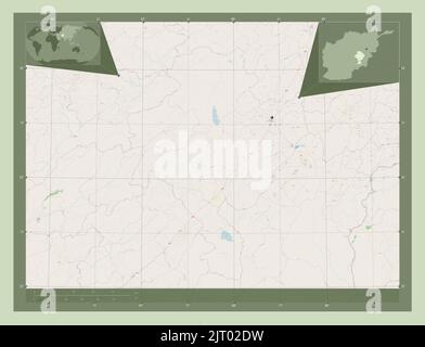 Ghazni, province of Afghanistan. Open Street Map Stock Photo - Alamy