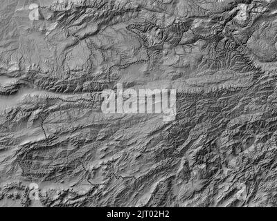 Ghor, province of Afghanistan. Elevation map colored in wiki style with ...