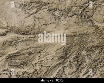 Ghor, province of Afghanistan. Low resolution satellite map. Locations ...