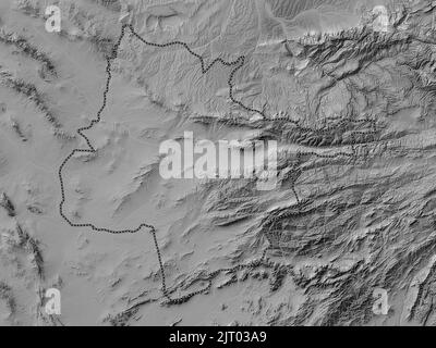 Hirat, province of Afghanistan. Elevation map colored in wiki style ...