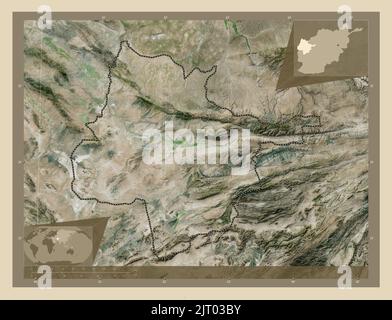 Hirat, province of Afghanistan. High resolution satellite map Stock ...