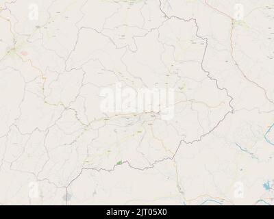 Khost, province of Afghanistan. Open Street Map. Corner auxiliary ...