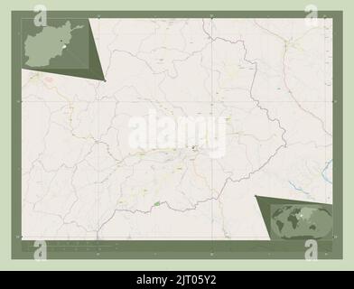 Khost, province of Afghanistan. Open Street Map Stock Photo - Alamy