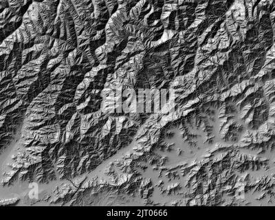 Kunar, province of Afghanistan. Elevation map colored in wiki style ...
