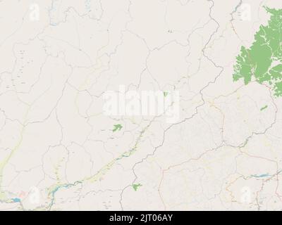 Kunar, province of Afghanistan. Open Street Map. Locations and names of ...