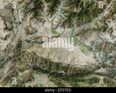Nangarhar, province of Afghanistan. High resolution satellite map ...