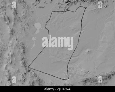 Nimroz, province of Afghanistan. Bilevel elevation map with lakes and ...