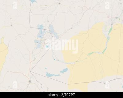 Nimroz, province of Afghanistan. Open Street Map. Locations of major ...