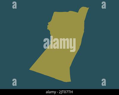 Nimroz, province of Afghanistan. Solid color shape. Locations of major ...