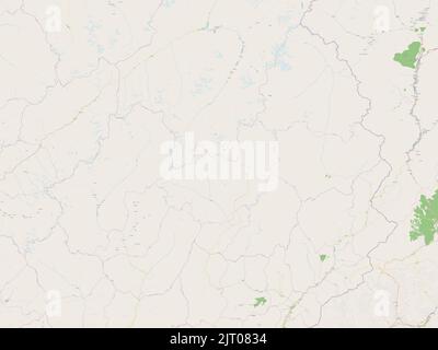 Nuristan, province of Afghanistan. Open Street Map. Locations and names ...