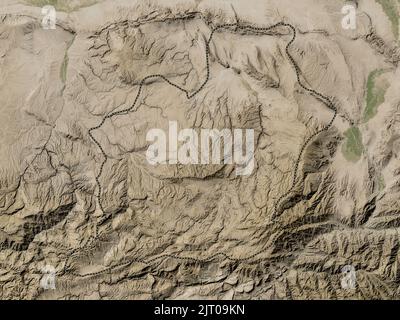Samangan, province of Afghanistan. Low resolution satellite map ...