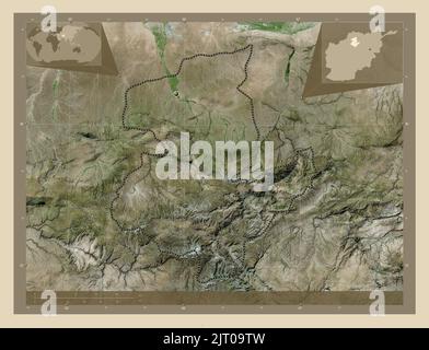 Sari Pul, province of Afghanistan. High resolution satellite map ...