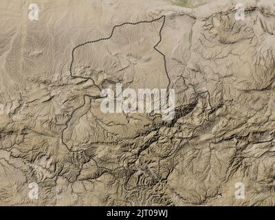 Sari Pul, province of Afghanistan. Low resolution satellite map ...