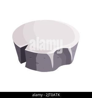 Isometric stone game boulder, textured and detailed isolated on white ...