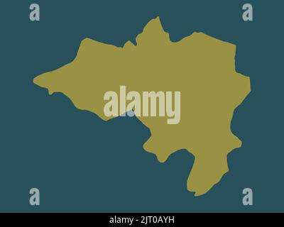 Wardak, province of Afghanistan. Solid color shape. Locations and names ...