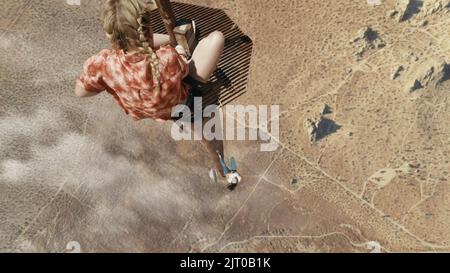 VIRGINIA GARDNER in FALL (2022), directed by SCOTT MANN. Credit: Tea ...