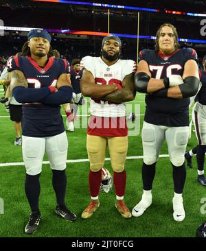 Houston Texans cornerback Derek Stingley Jr. (24) defends during the second half of an NFL ...