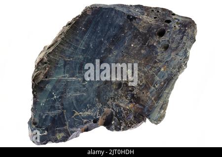 copper slag from Mansfeld, Germany isolated on white background Stock ...